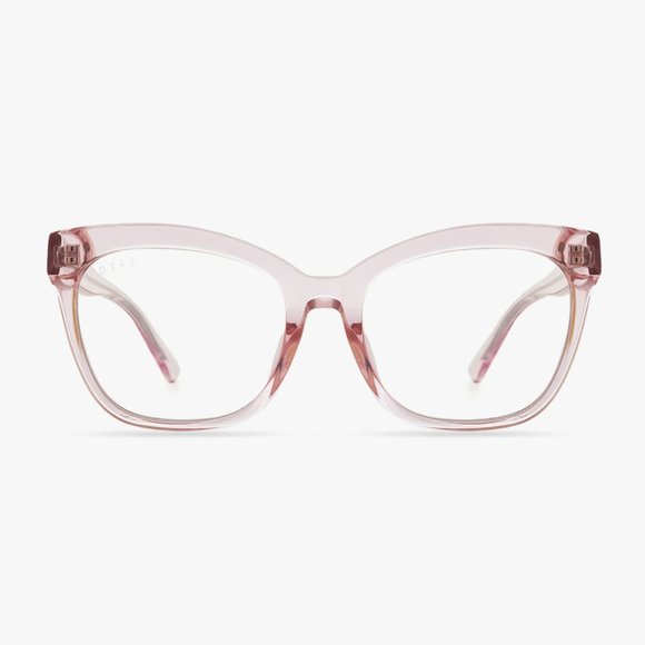 Diff Eyewear | Accessories | Diff Eyewear Winston Light Pink Glasses ...